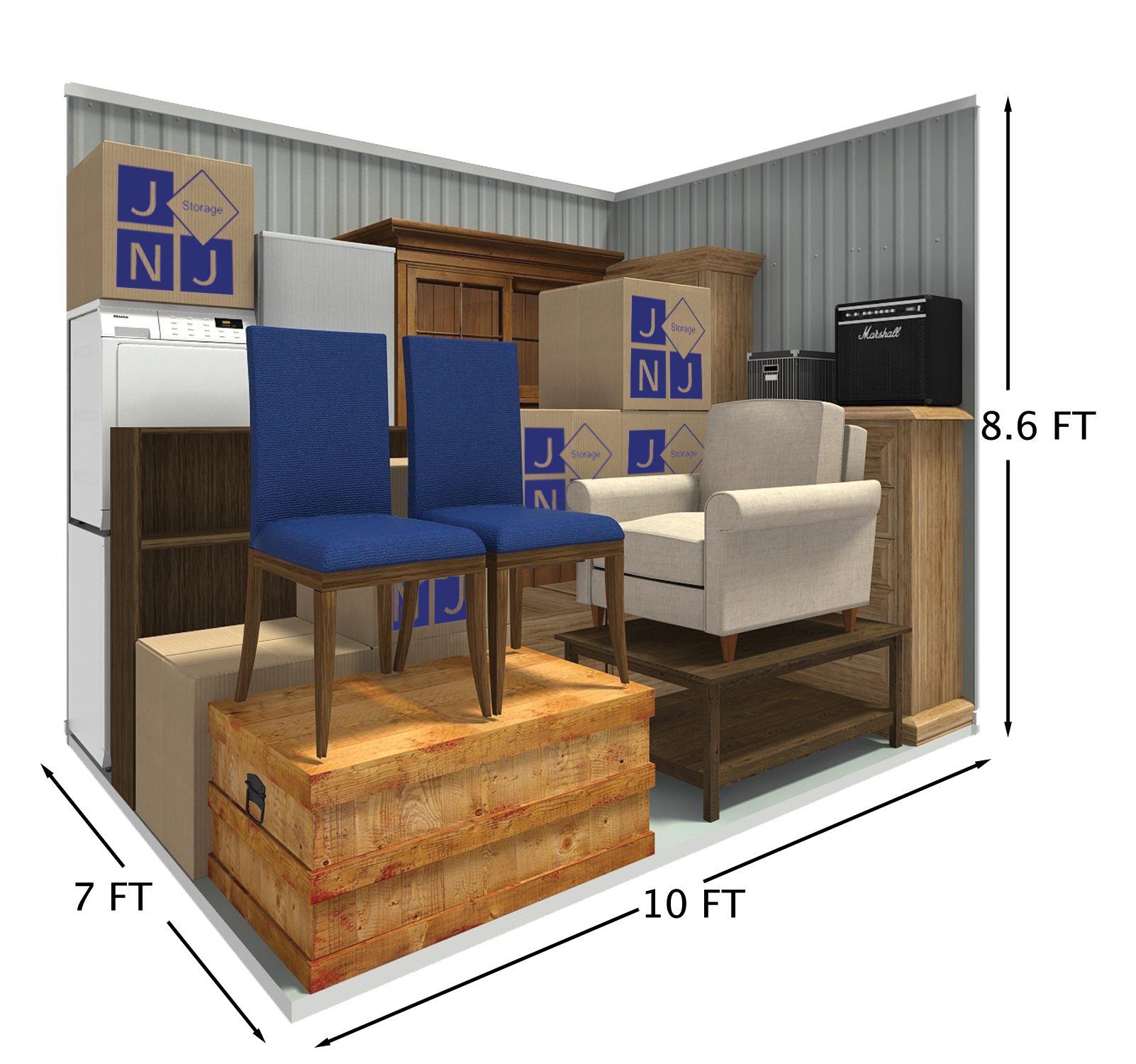 70 SQ FT - JNJ Storage